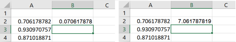 How to Move Decimal Places to Left or Right in Excel