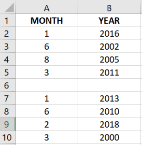 How to Convert Month and Year to Date in Excel?