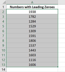 How to Remove Leading Zeros in Excel?