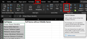 How to Remove Middle Initial from Full Name in Excel