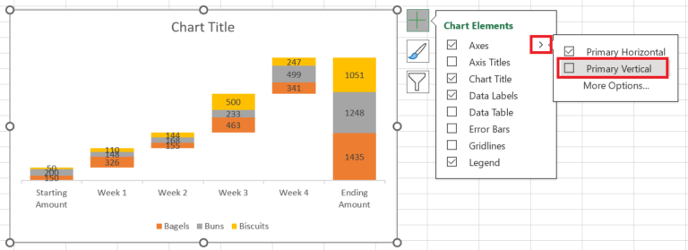 How to Create a Stacked Waterfall Chart in Excel?