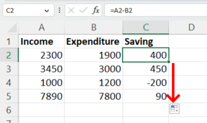 How to Calculate Difference Between Two Numbers in Excel