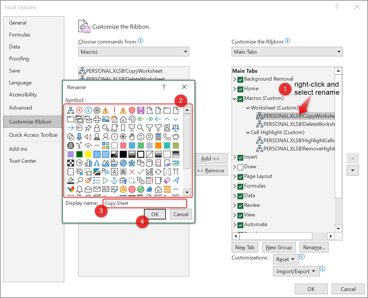 How To Permanently Add Macros In Excel Ribbon