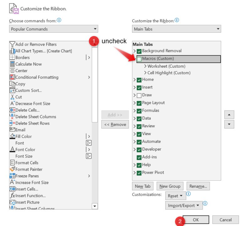 How to Permanently Add Macros in Excel Ribbon?