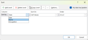 How to Sort by Date in Excel