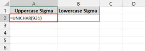 How to Insert Sigma / Sum Symbol in Excel?
