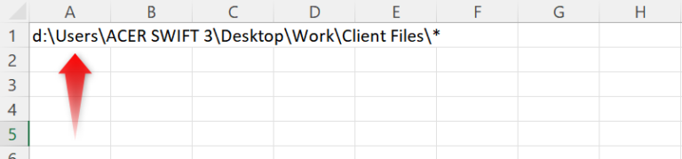 How To Copy Filenames Inside A Folder In Excel