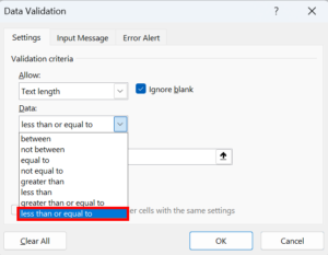 How to Limit Character Length in a Cell in Excel