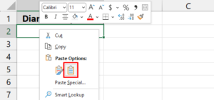 How to Type Diameter Symbol in Excel?